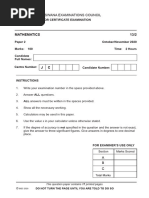 Maths Jce 2019 Paper 2 | PDF