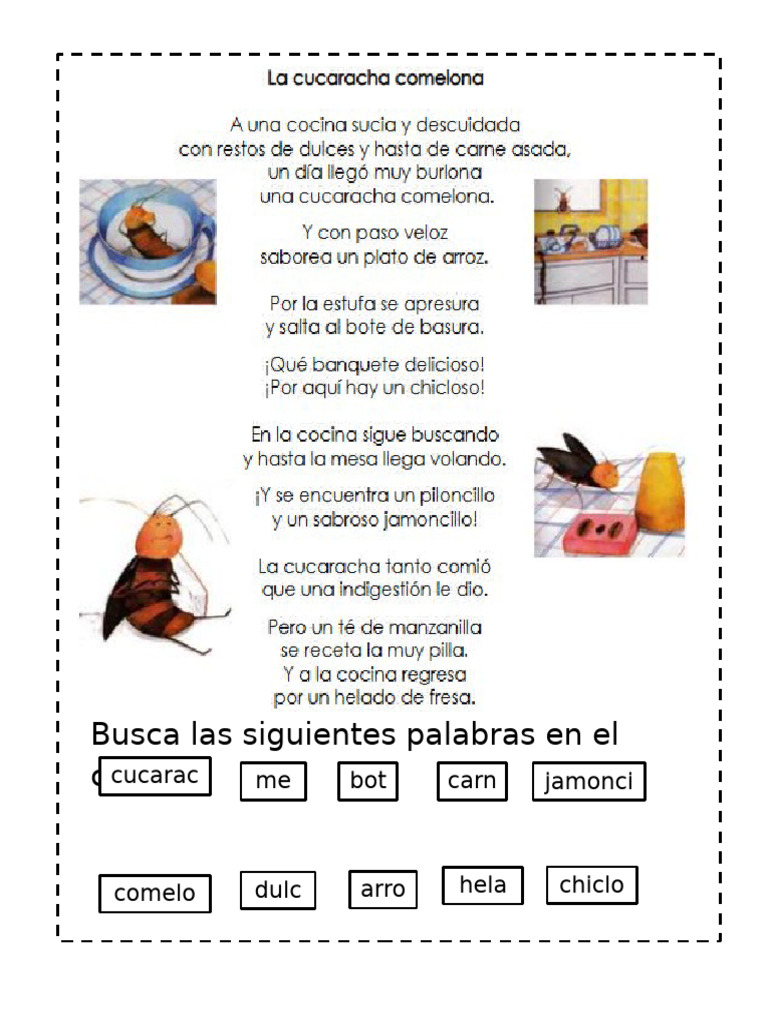 La Cucaracha Comelona | PDF