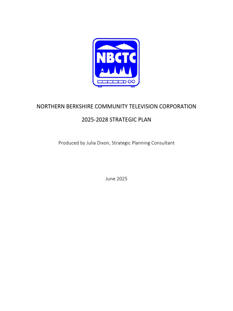 2025-2028 NBCTC Strategic Plan | PDF | Audience Measurement | Strategic Planning
