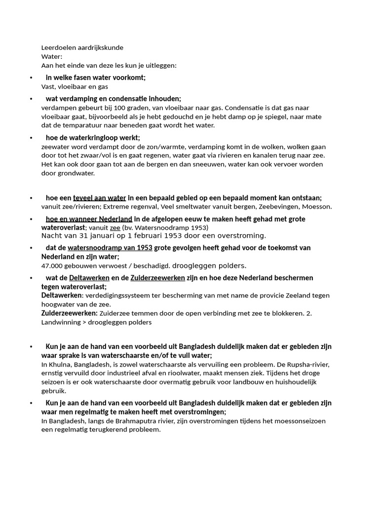 Leerdoelen Aardrijkskunde | PDF