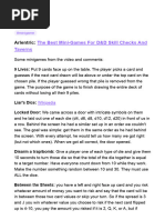 D&D Drinking Game Rules - GM Binder | PDF