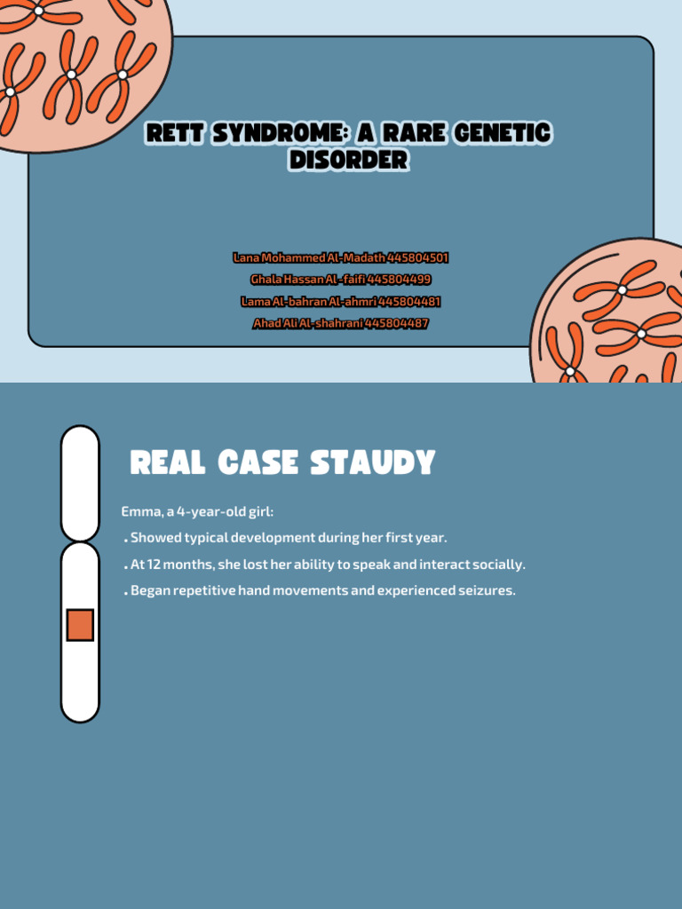 Genetic Mutations Science Presentation in Blue Orange Flat Graphic ...