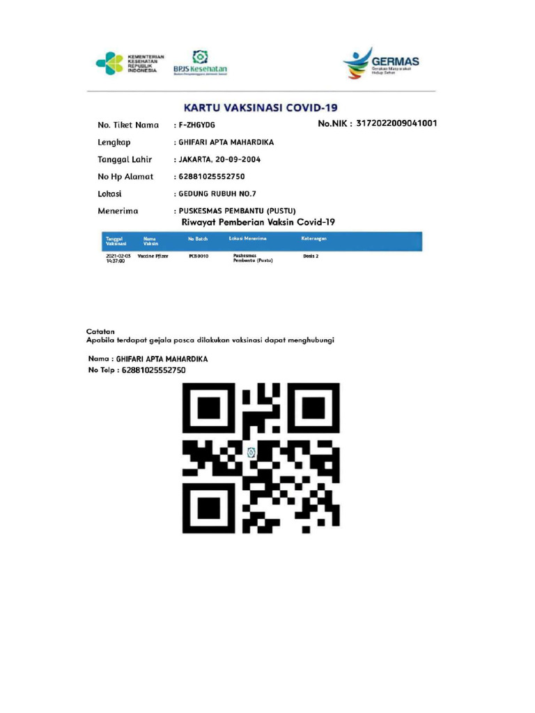 Keterangan Vaksin | PDF