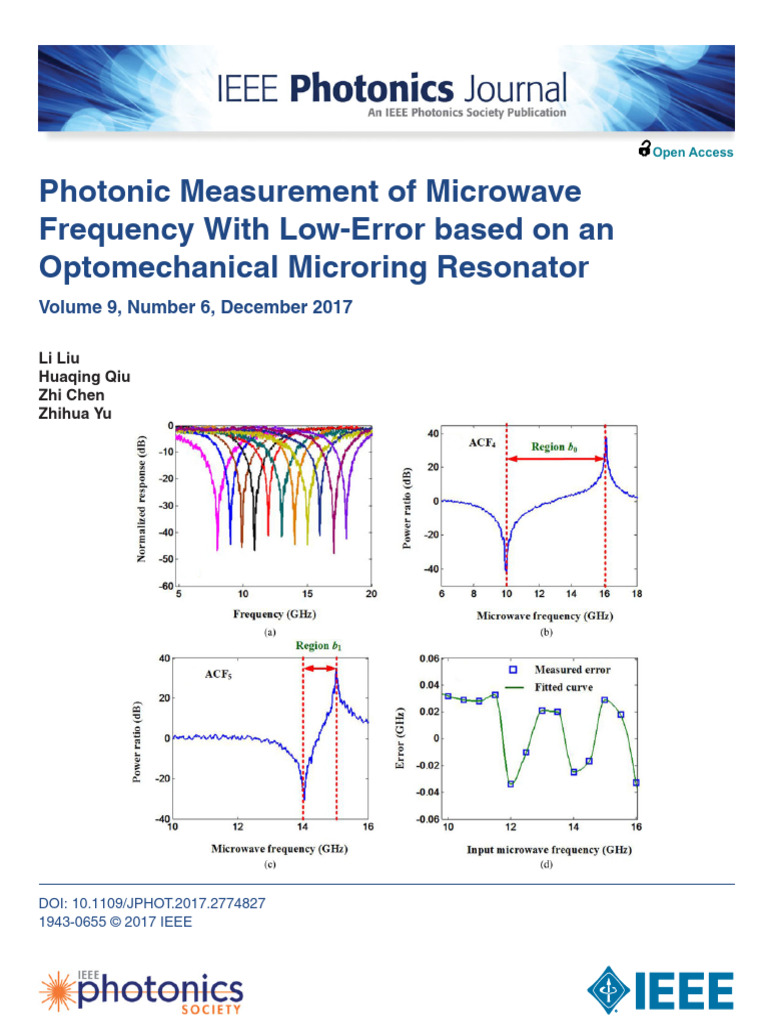 J Photonic S | PDF | Microwave | Resonance