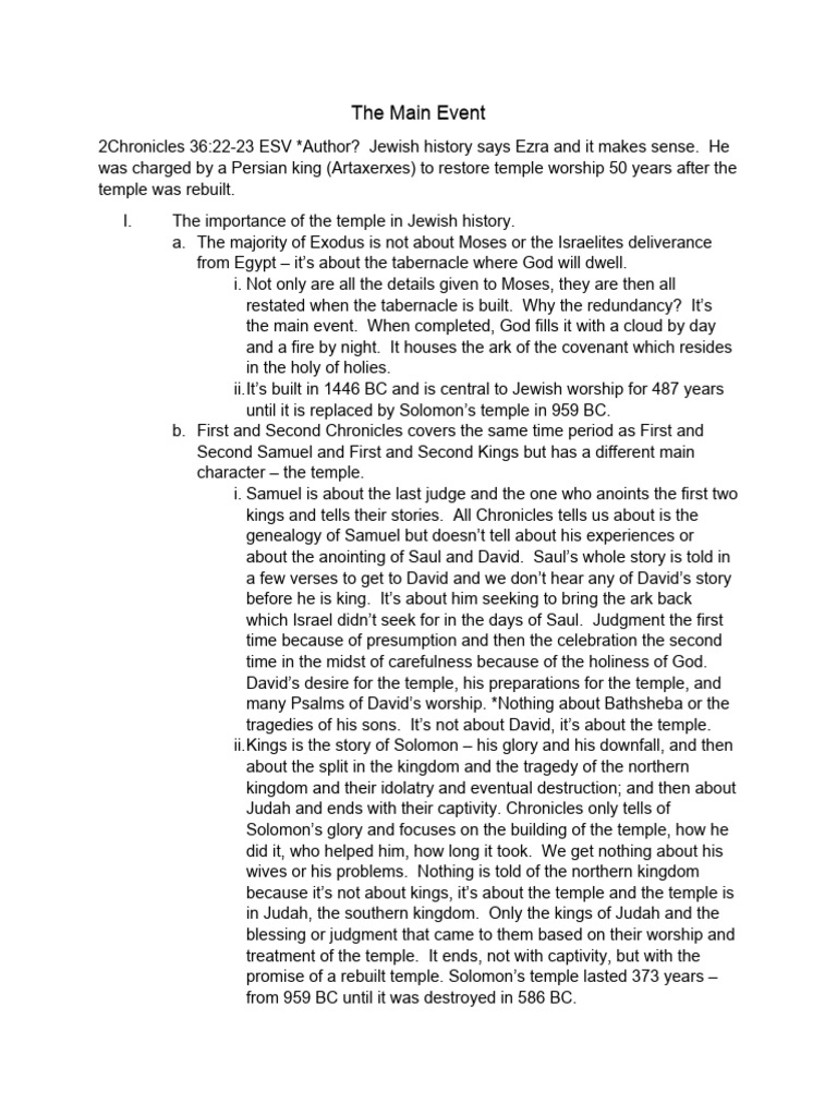 The Significance of the Jewish Temple | PDF | Temple In Jerusalem ...