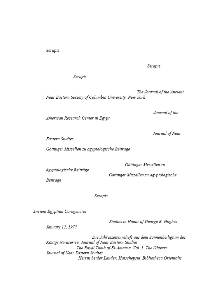 William J. Murnane's Bibliography | PDF | Akhenaten | Ancient Egypt
