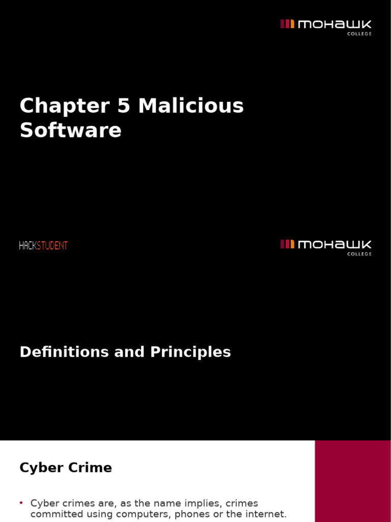Ch5-Malicious Software | PDF | Malware | Security