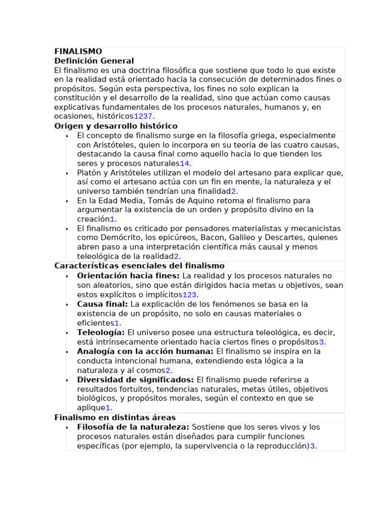 Introducción al Finalismo Filosófico | PDF | Naturaleza | Causalidad