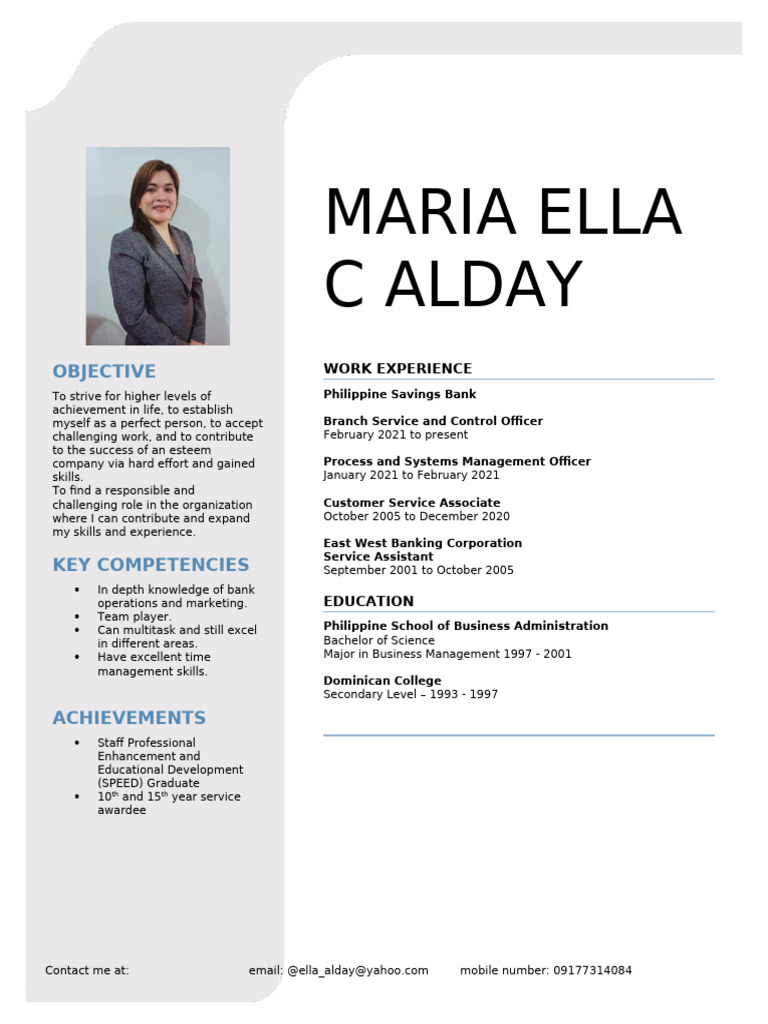 Resume Ella Alday | PDF