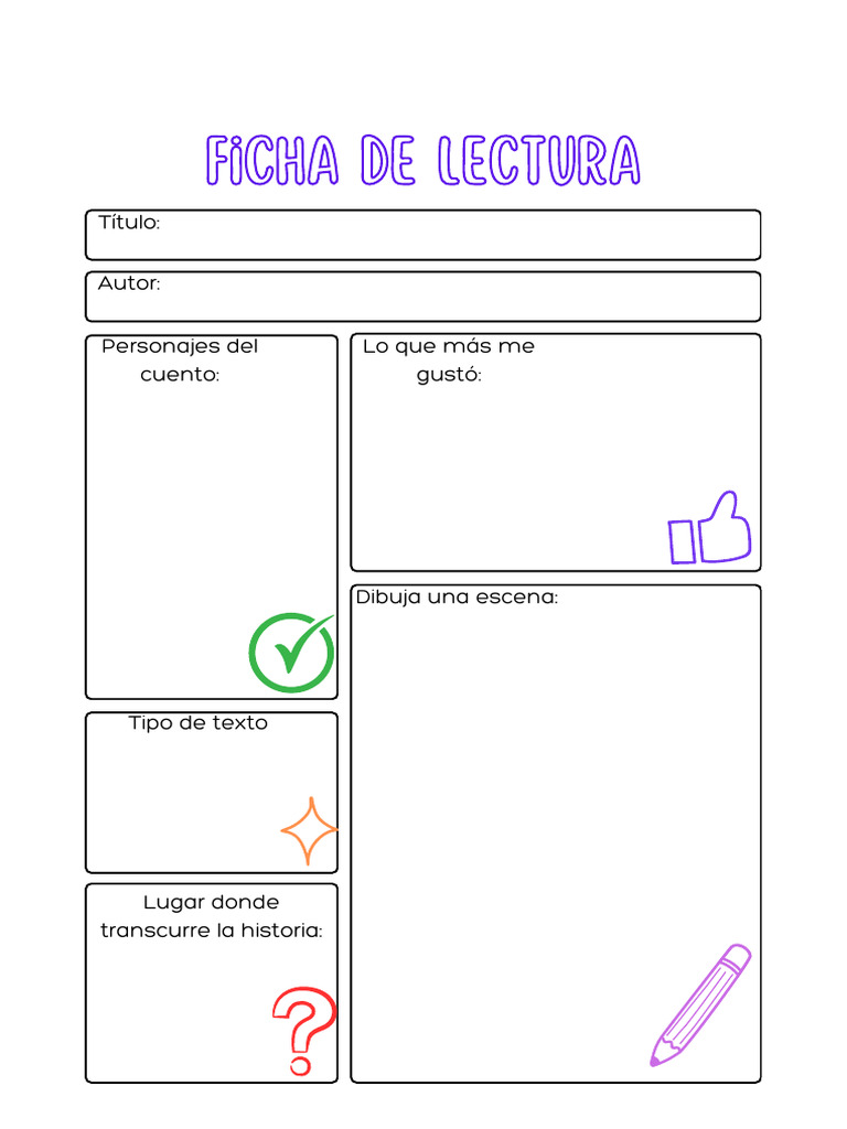 Hoja de Trabajo Diario de Lectura Interactivo Para Colorear | PDF