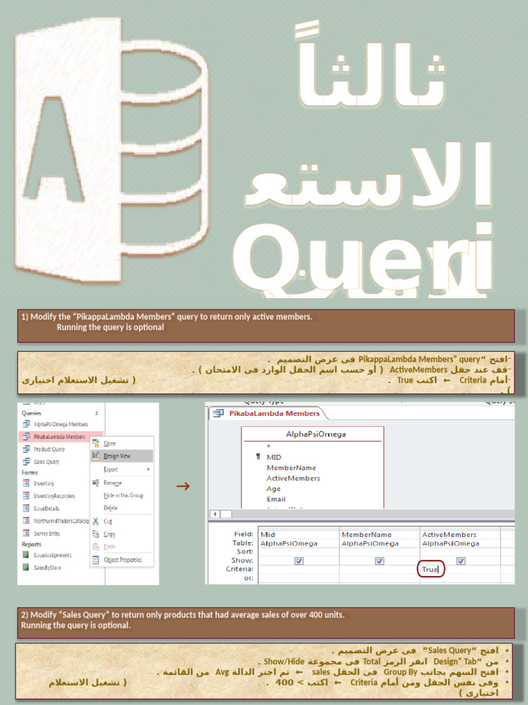 Mos Access (Queries) | PDF