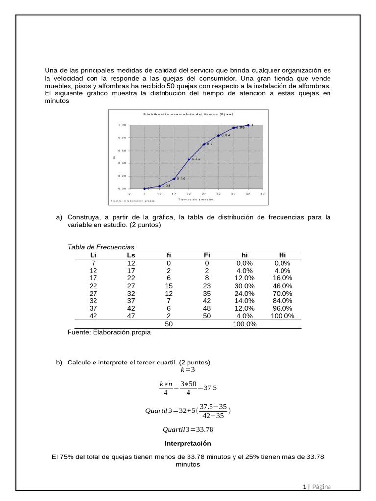 Tabla de Frecuencias: Li Ls Fi Fi Hi Hi | PDF