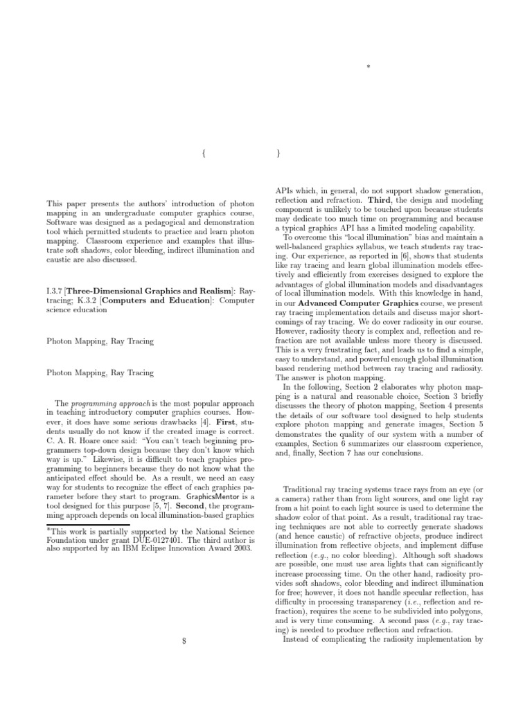 Photon Mapping Made Easy | PDF | Rendering (Computer Graphics ...