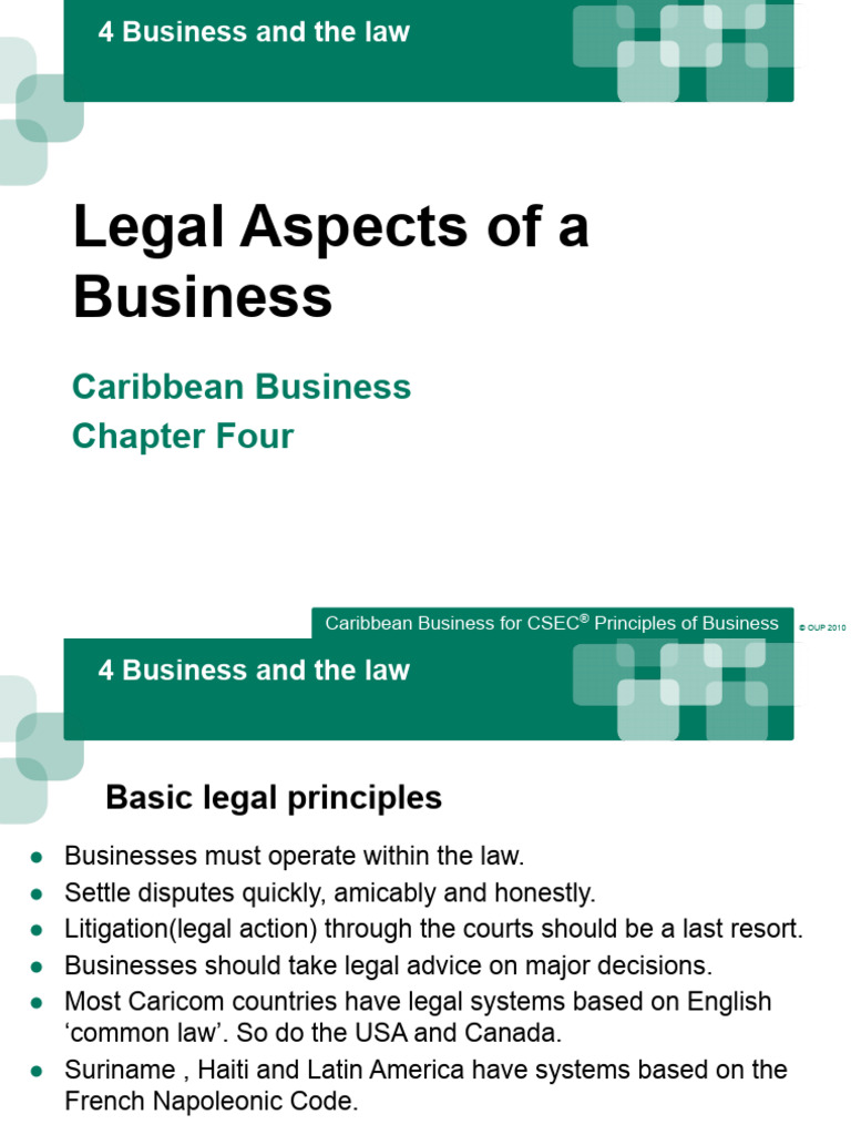 Chapter 4 - Legal Aspects | PDF | Damages | Invoice