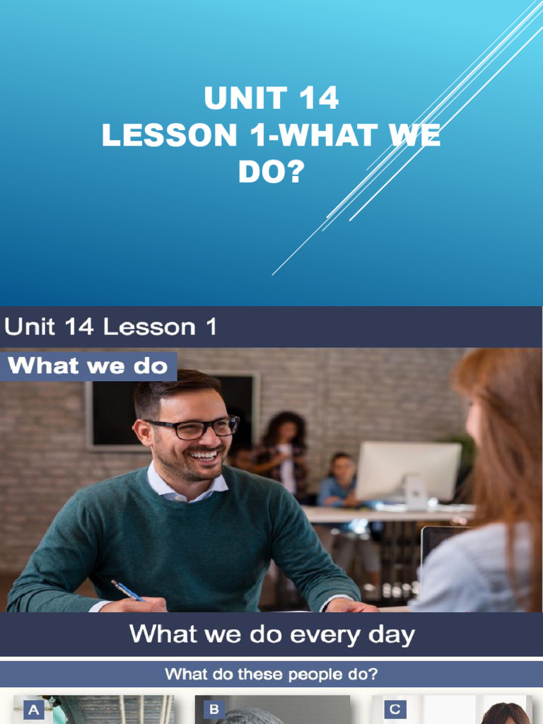 Unit 14-Lesson 1 | PDF