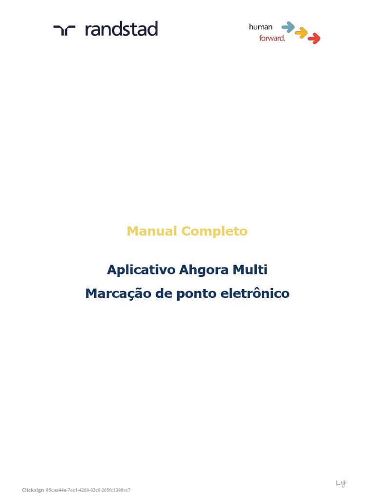 Manual Ahgora Multi - Doc - Clicksign | PDF | Aplicativo para celular ...