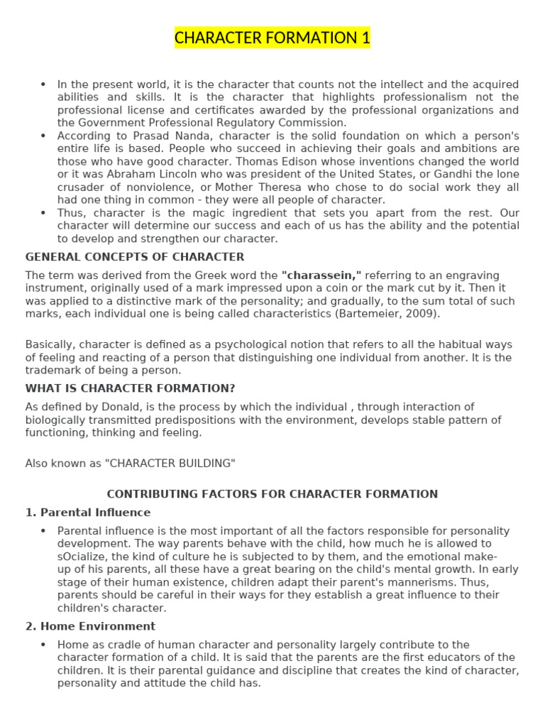 Character Formation Complete 1 and 2 (2) | PDF | Nationalism | Social ...