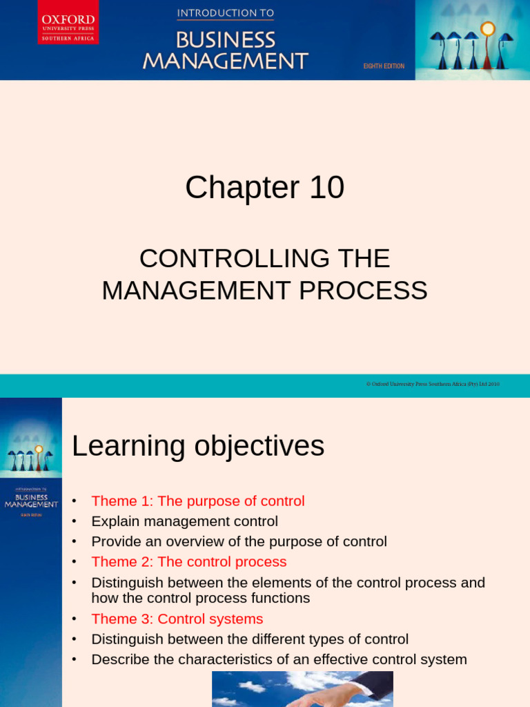 BMNG5121 Chapter 10 Controlling | PDF | Business | Economies