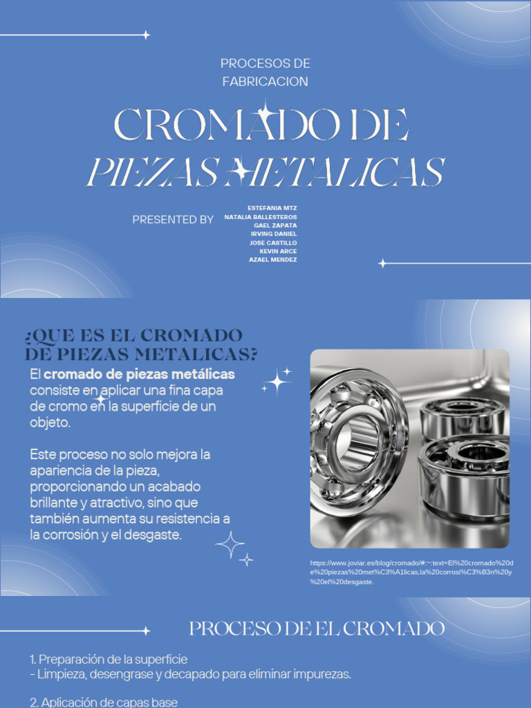 Proceso de Cromado de Piezas Metálicas | PDF | Cobre | Sector ...