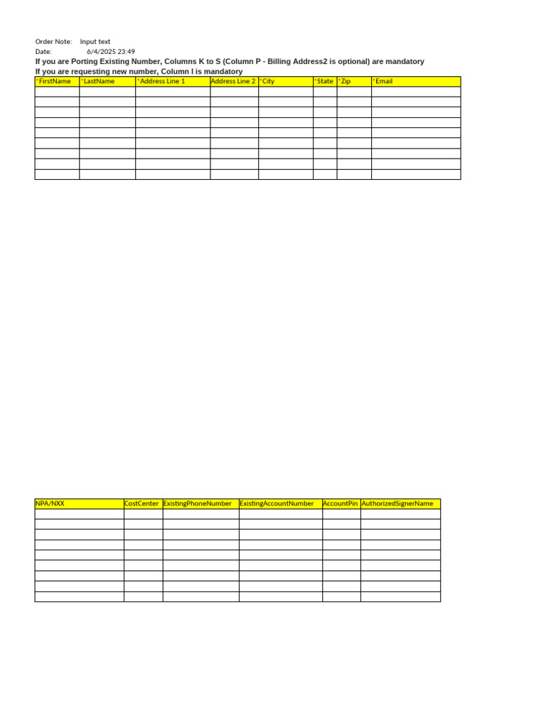 UserInfo Port in Template | PDF
