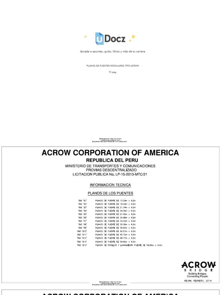 Planos Pte Acrow | PDF