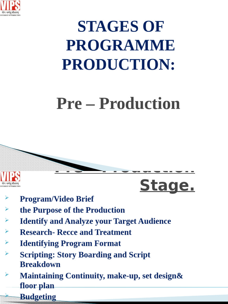 Unit-2 Pre-Production Stage | PDF | Word | Linguistics
