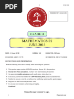 2025 Grade 10 p2 June Exam Eng | PDF | Mathematics