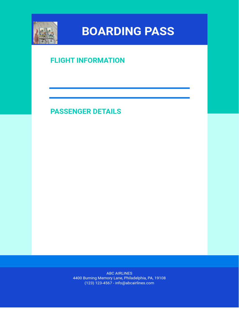 Boarding Pass: Flight Information | PDF