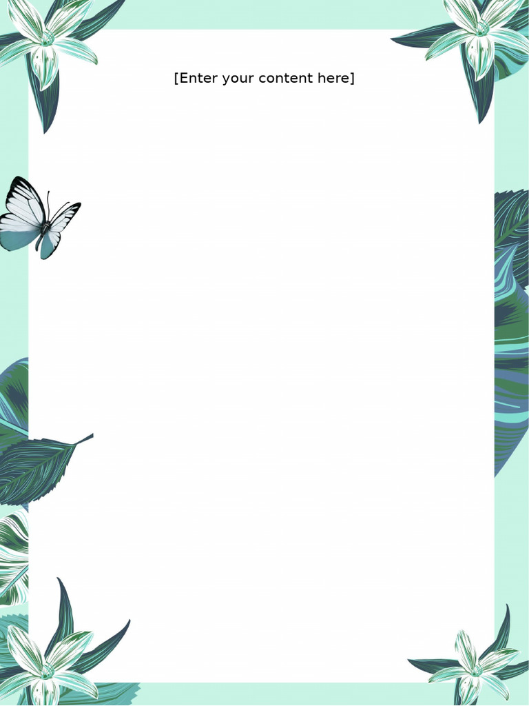 Fresh Green Leaves Letter-WPS Office | PDF