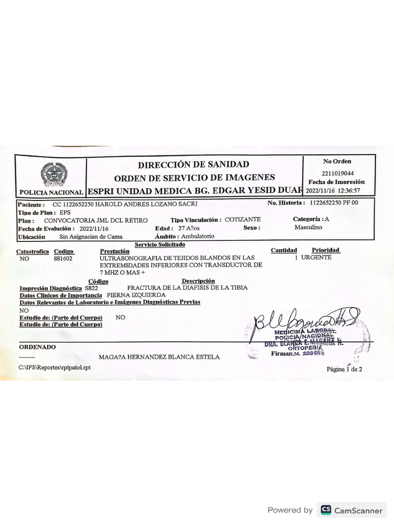 Orden Ortopedia Eco Perina | PDF