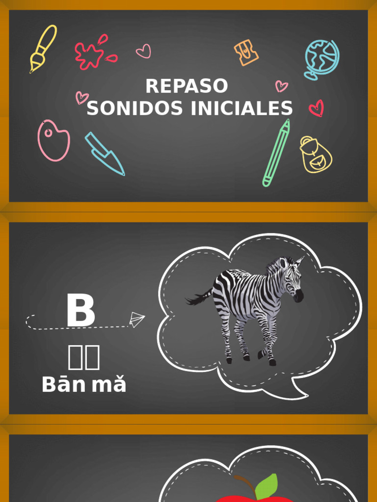 Repaso Sonidos Iniciales | PDF