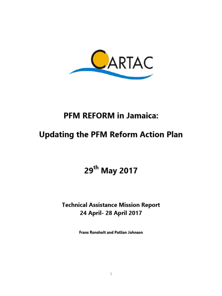 PFM Reform Action Plan Report 2017 1 | PDF | Budget | Performance Indicator