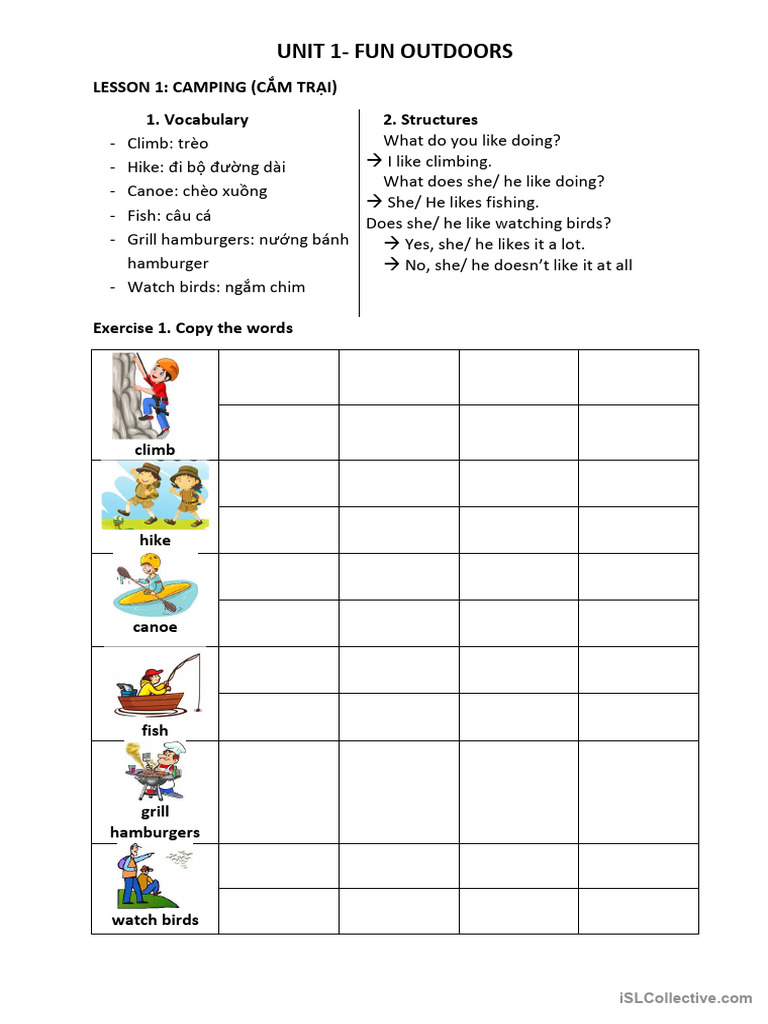 Everybody Up 4 - Unit 1 - Lesson 1 | PDF