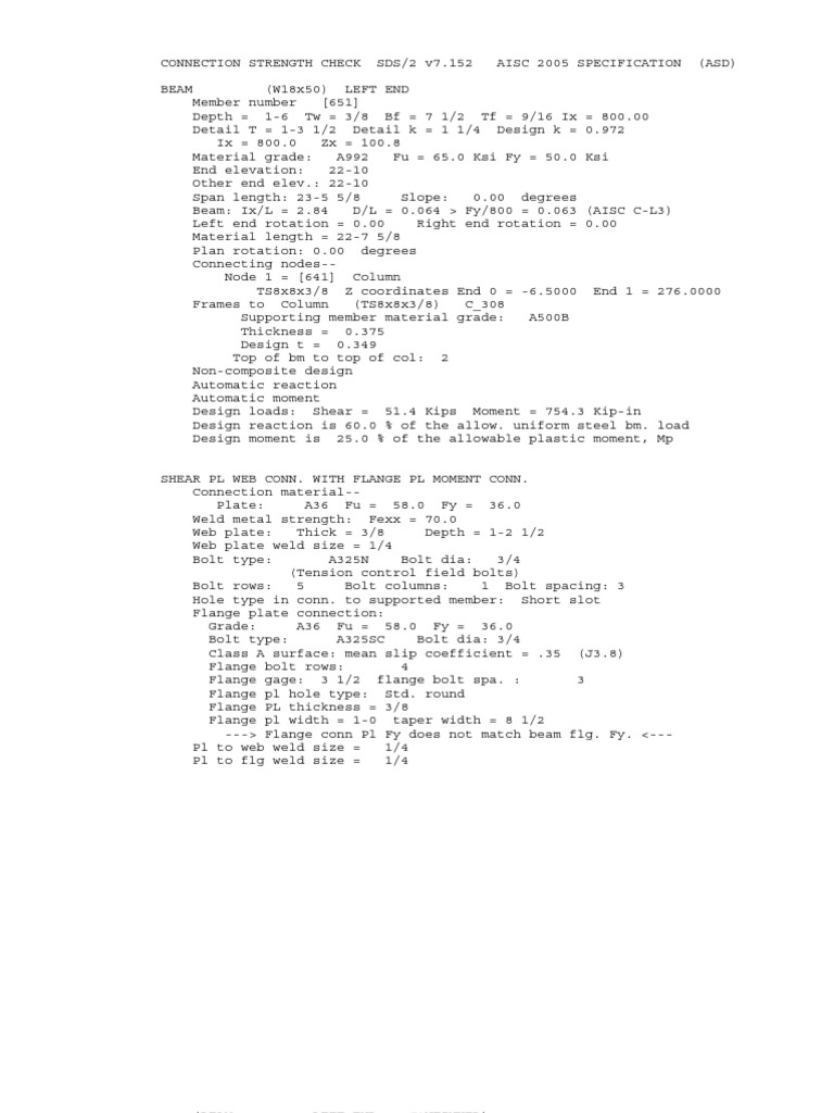 W18 HSS8 Momconn Rev | PDF | Screw | Strength Of Materials