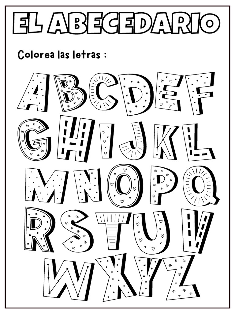 Hojas de Trabajo - El Abecedario para Pintar - 20250604 - 204330 - 0000 ...