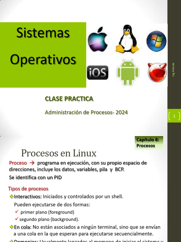 Procesos en Linux: Tipos y Comandos | PDF | Sistema de archivos ...