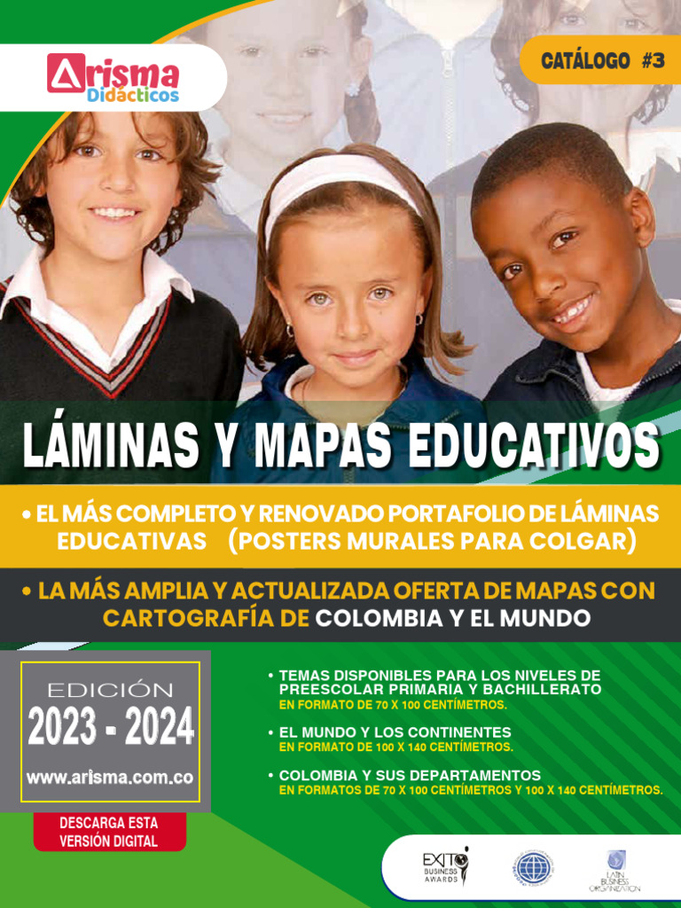 Catalogo # 3 Laminas y Mapas Educativos en Gran Formato 2023-24 | PDF ...