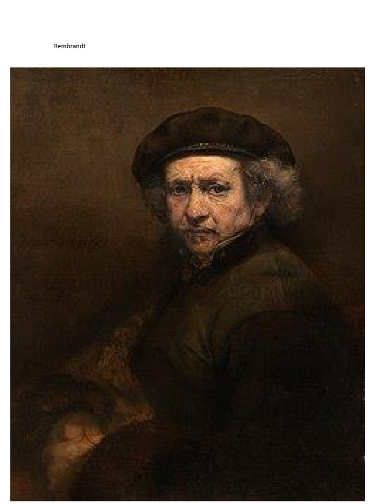 Rembrandt | PDF | Rembrandt | Pinturas