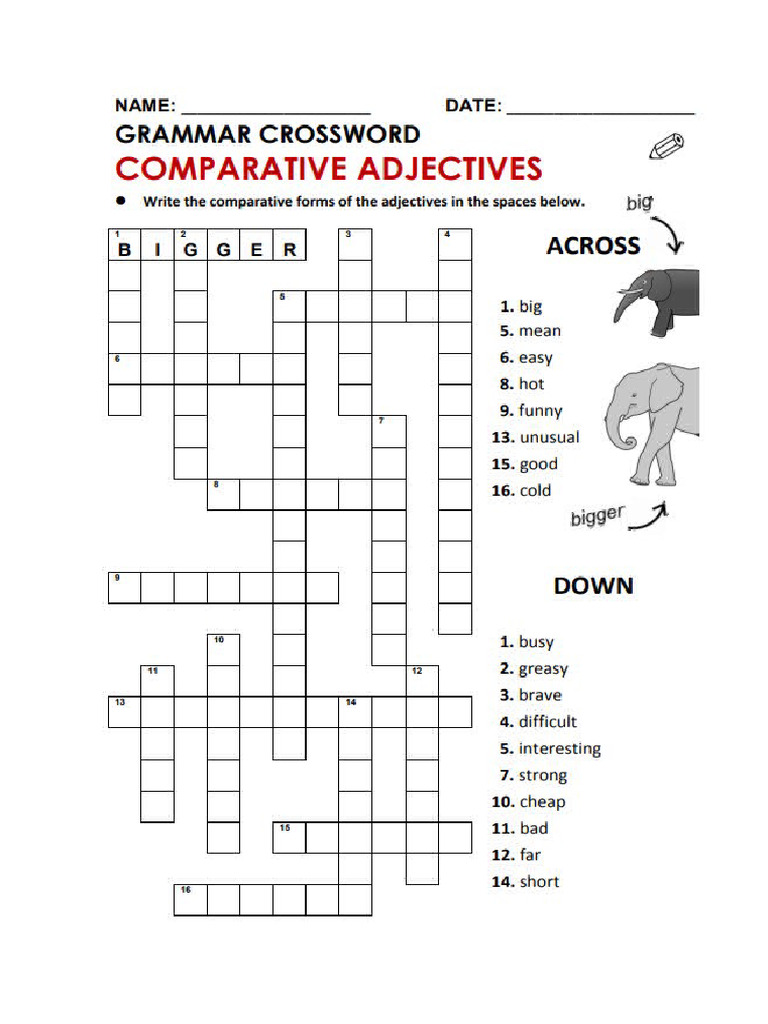 g5 Worksheet - Degree of Comparison | PDF