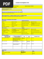 Investigation Checksheet Template | PDF