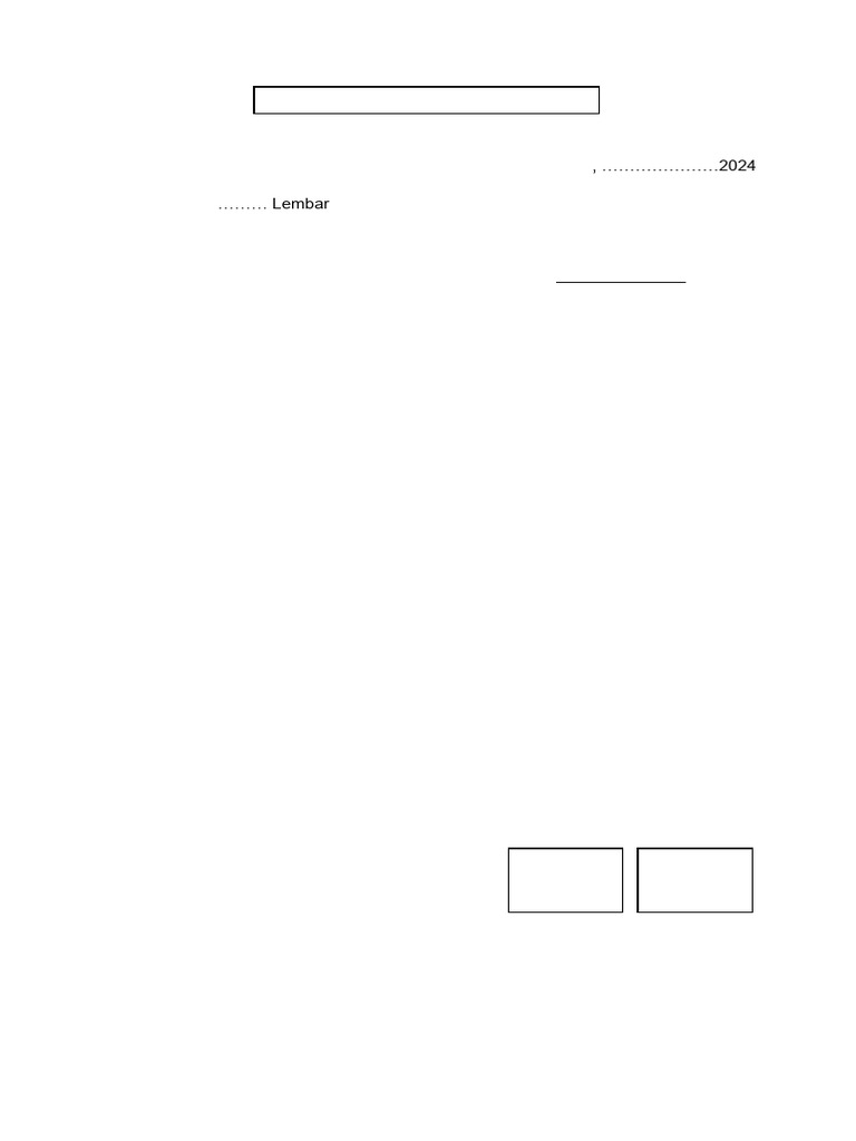 Format Surat Lamaran PPPK Ta 2024 | PDF