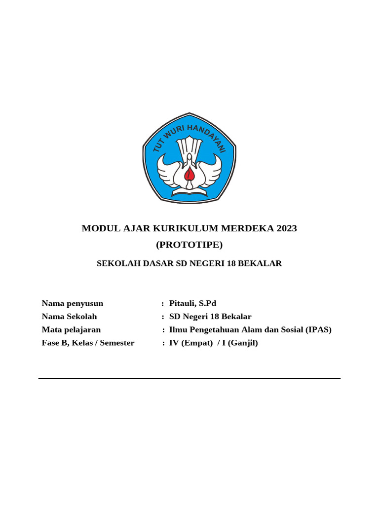 Modul IPAS Sem 1 ok | PDF
