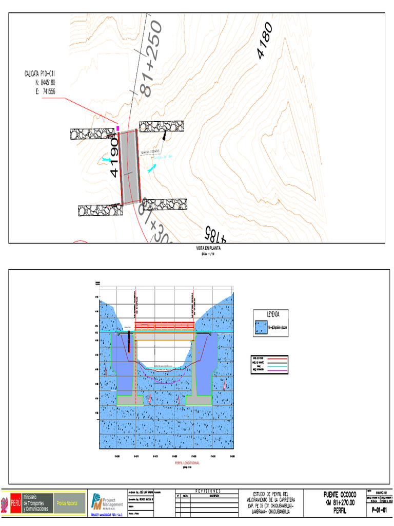 Puente Occoco - Perfil-Planta y Perfil | PDF