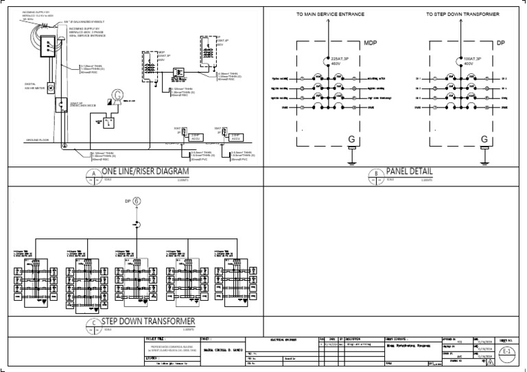 E1-Proposed Electrical Diagram | PDF | Electric Power | Electrical Engineering
