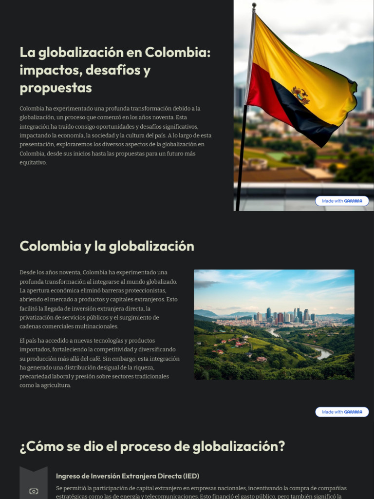 Impactos de la Globalización en Colombia | PDF | Tratado de Libre ...
