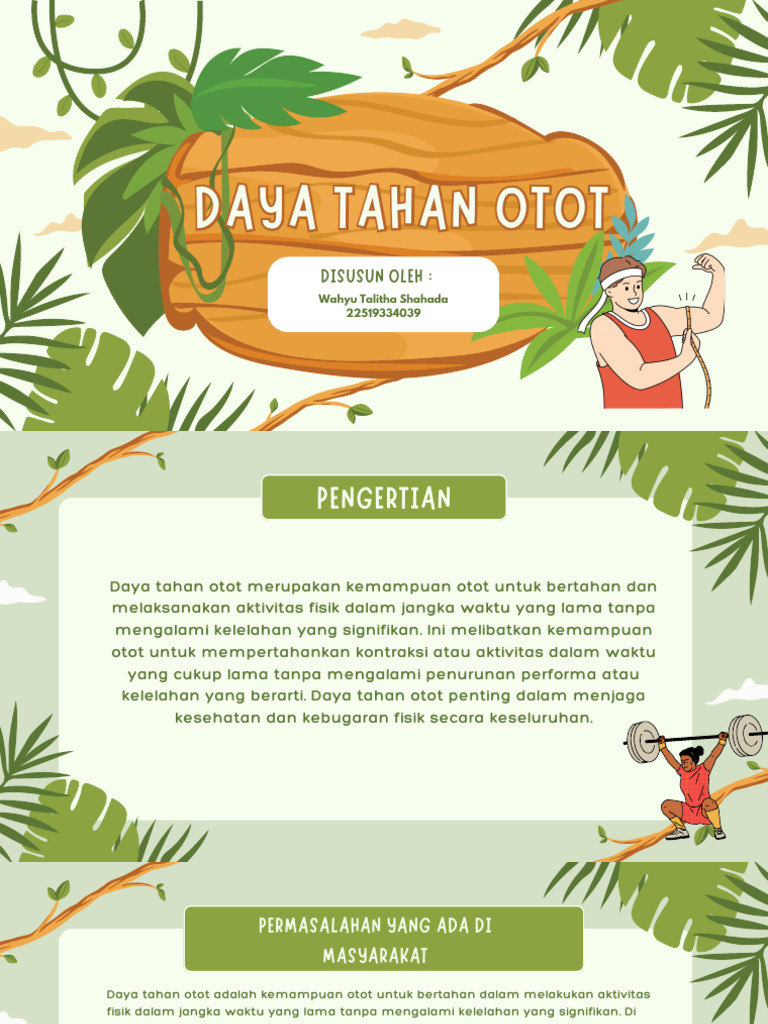 Daya Tahan Otot - Wahyu Talitha S | PDF