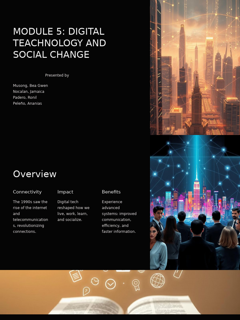MODULE 5 Digital Technology and Social Change | PDF | Information And Communications Technology ...