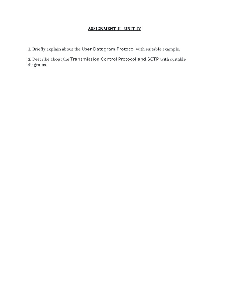 Assignment II Unit IV | PDF