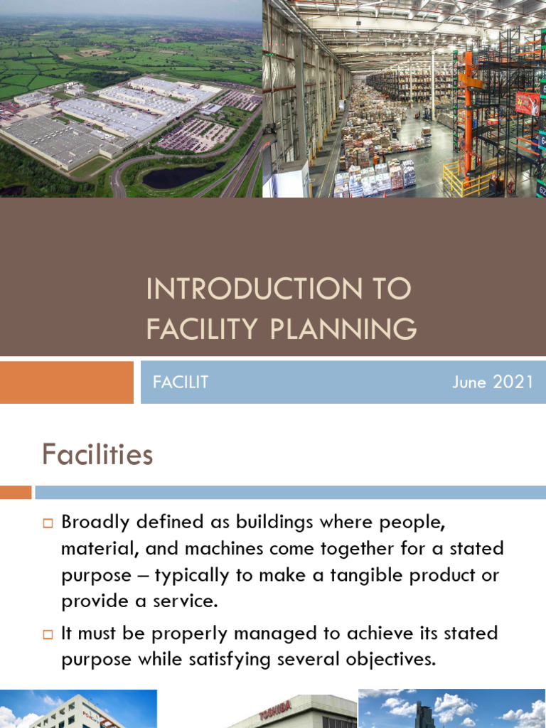 Introduction To Facilties Planning | PDF | Warehouse | Supply Chain