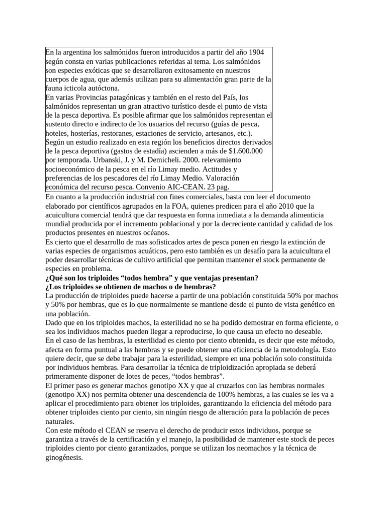 Salmon I Dos | PDF | Reproducción sexual | Hembra